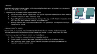 Plastic Molding Defects | PPTX