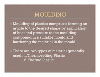 Plastic moulding methods | PDF