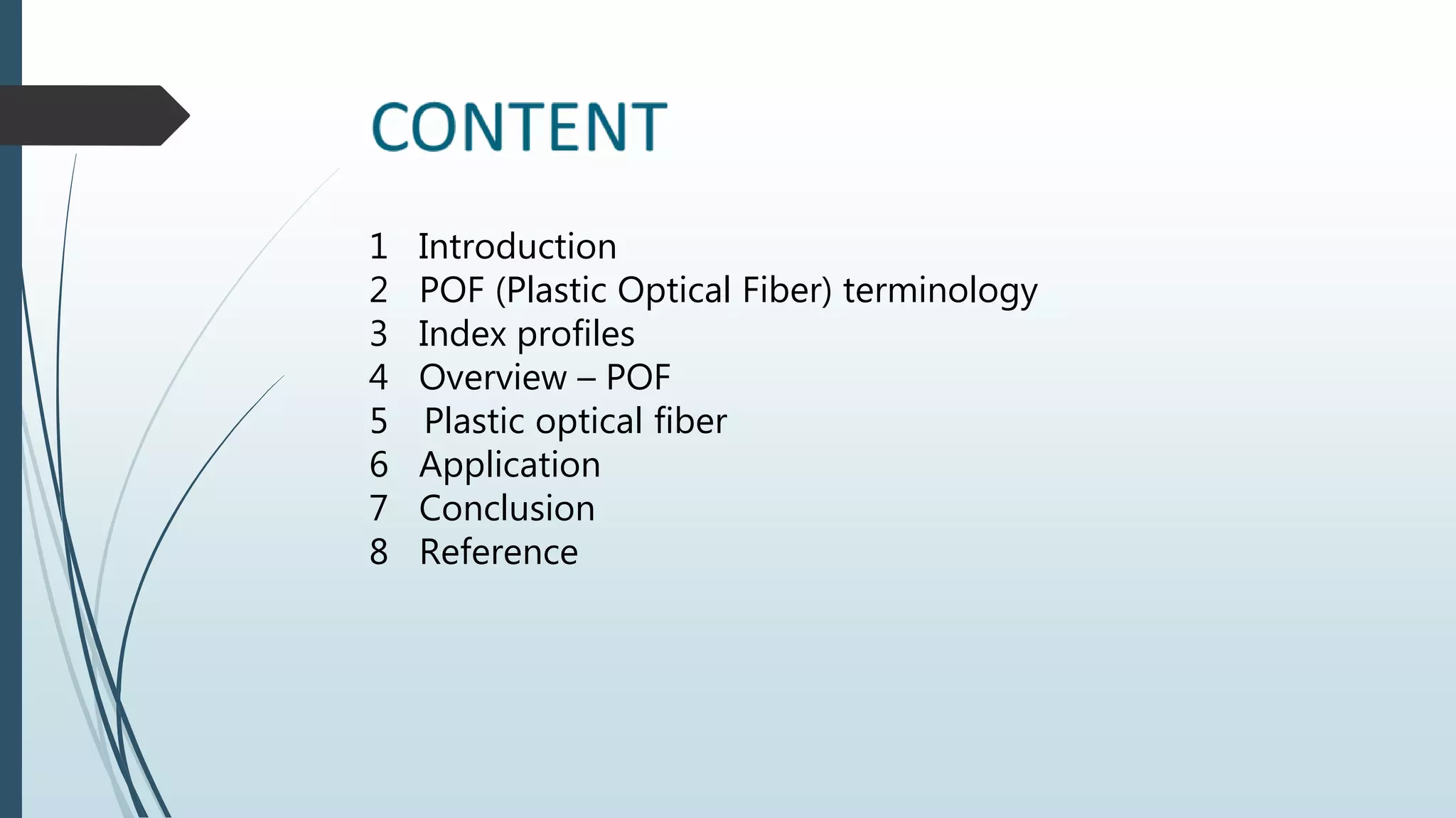 Plastic optic fiber PS&E | PPTX