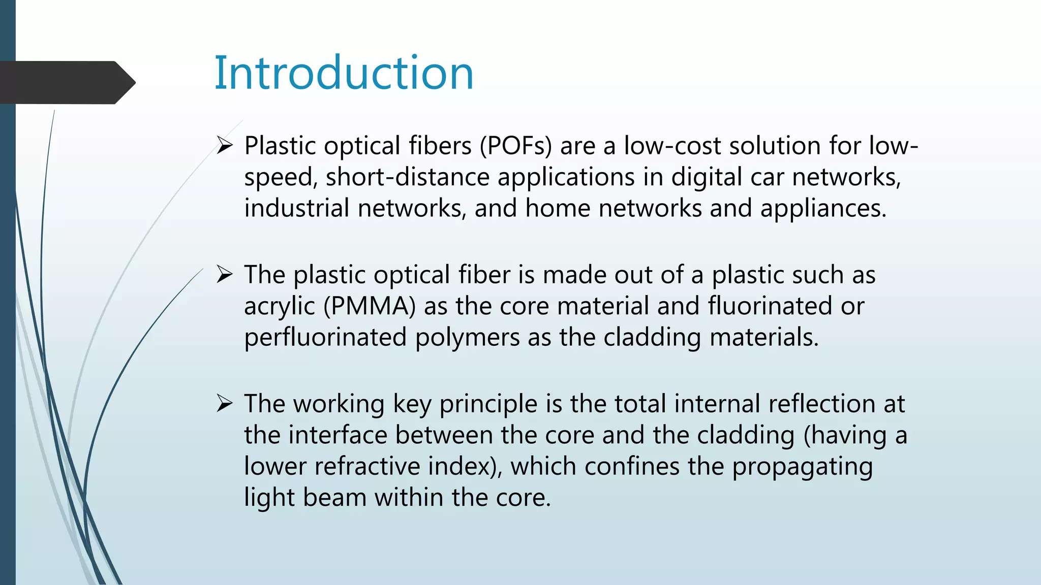 Plastic optic fiber PS&E | PPTX