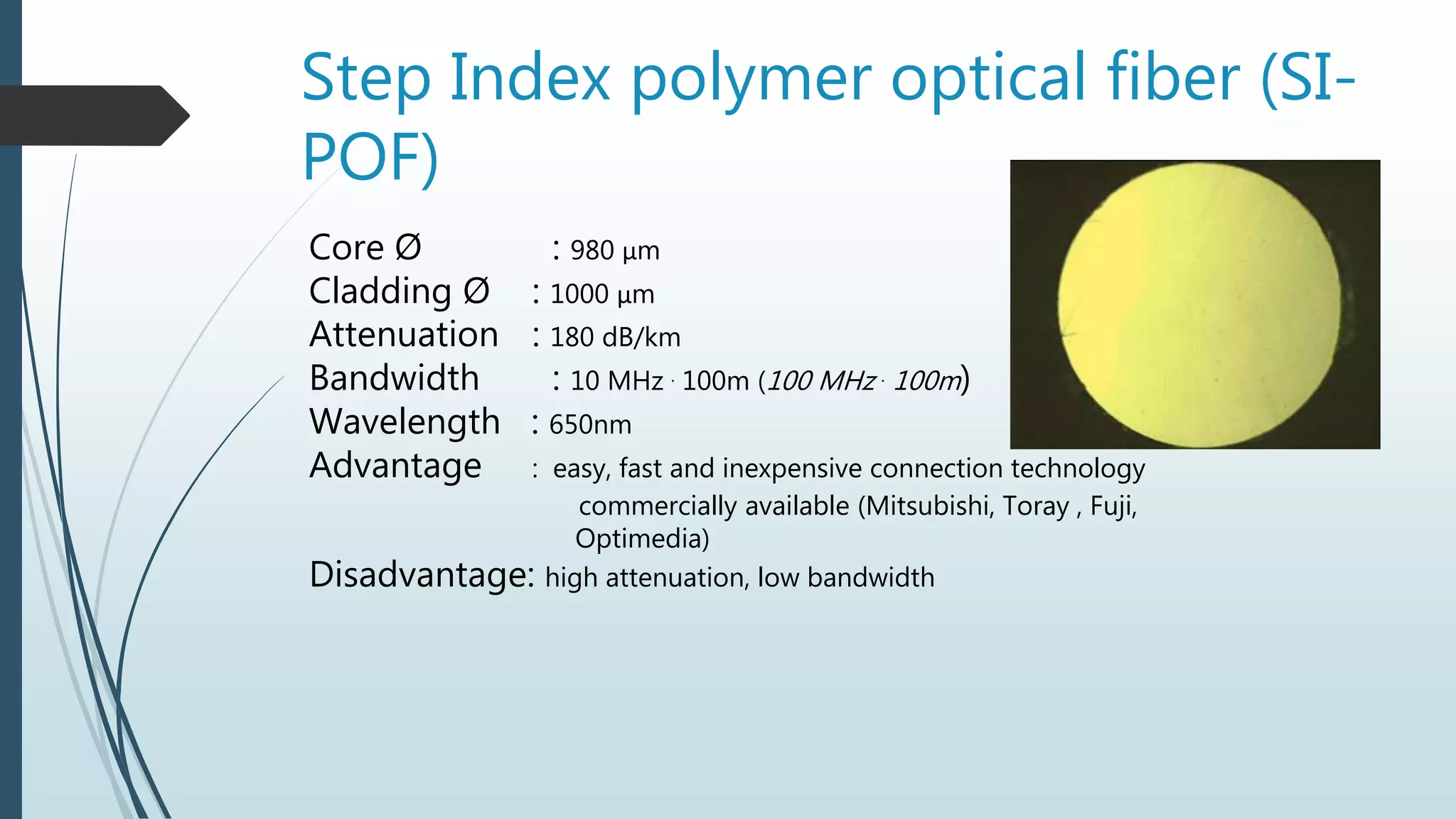 Plastic optic fiber PS&E | PPTX