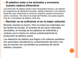 Plastico y sus daños | PPTX