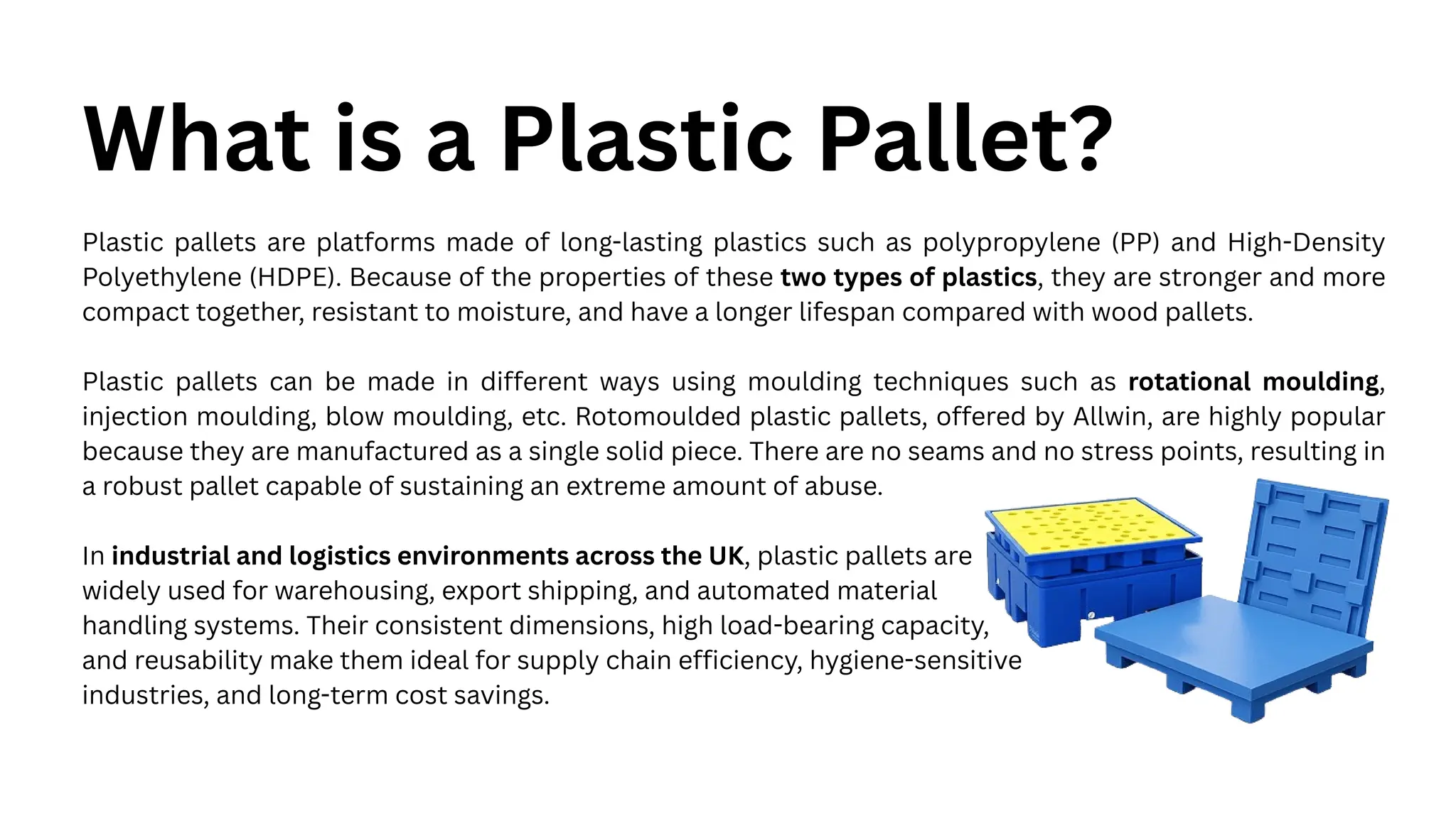 Plastic Pallets for Industrial & Logistics Use in the UK: Types ...