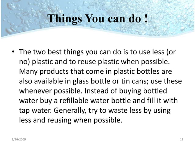 Plastics Disadvantages & Recycling | PPTX