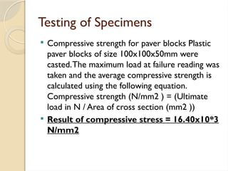 plastic paver block diagram research and development.pptx