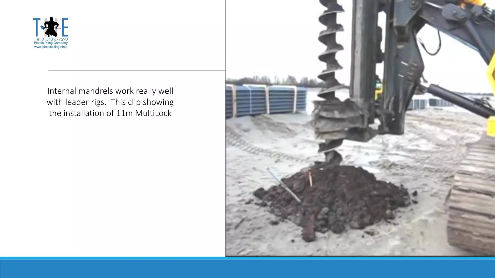 Piling Mandrels for the Installation of Plastic Sheet Piling | PDF