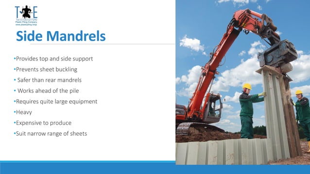 Piling Mandrels for the Installation of Plastic Sheet Piling | PDF