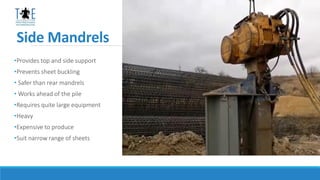 Piling Mandrels for the Installation of Plastic Sheet Piling | PDF