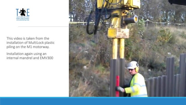 Piling Mandrels for the Installation of Plastic Sheet Piling | PDF