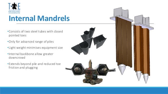 Piling Mandrels for the Installation of Plastic Sheet Piling