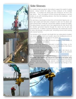 The Hammerman Equipment Piling Mandrels for Plastic Sheet Piling | PDF