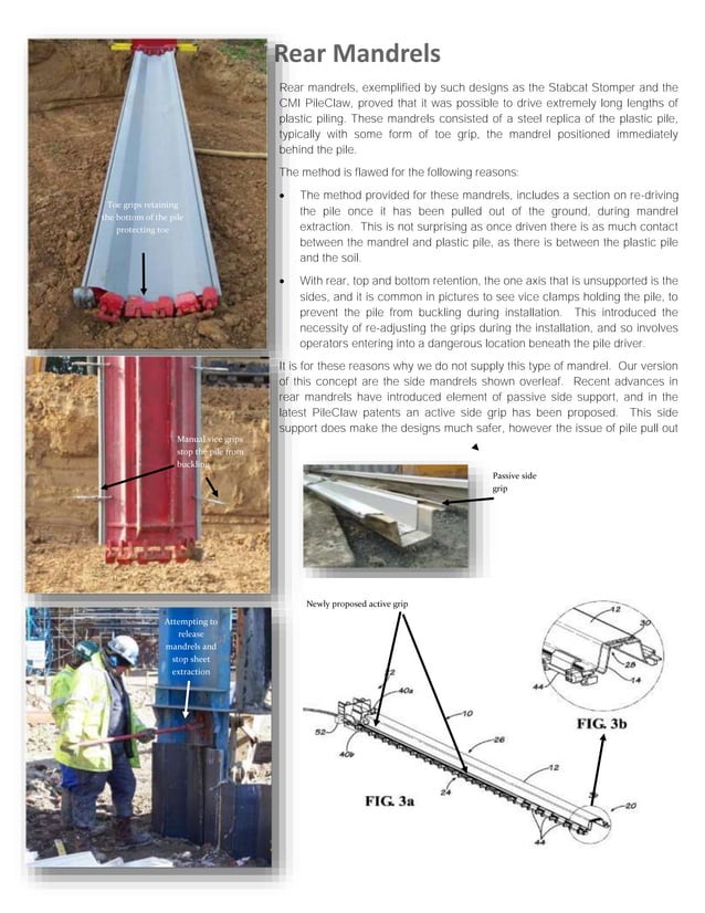 The Hammerman Equipment Piling Mandrels for Plastic Sheet Piling | PDF ...