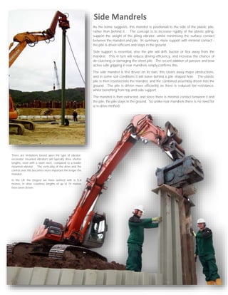 The Hammerman Equipment Piling Mandrels for Plastic Sheet Piling | PDF