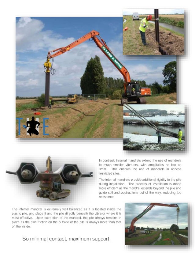 The Hammerman Equipment Piling Mandrels for Plastic Sheet Piling | PDF ...