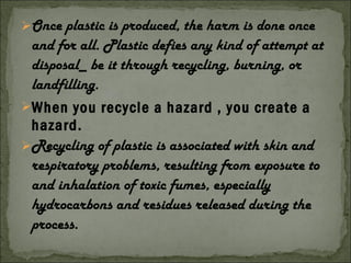 Plastic pollution | PPT
