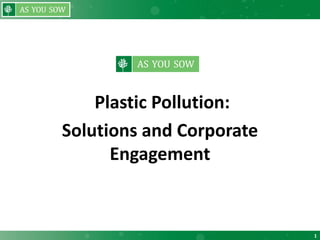 Plastic Pollution | PPT