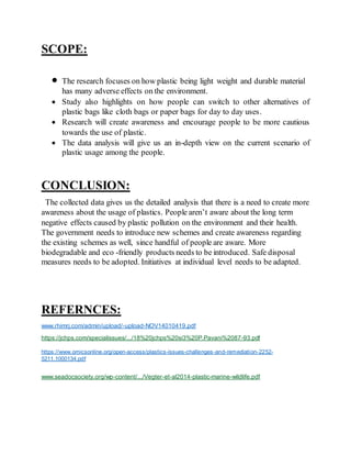 Plastic pollution | PDF