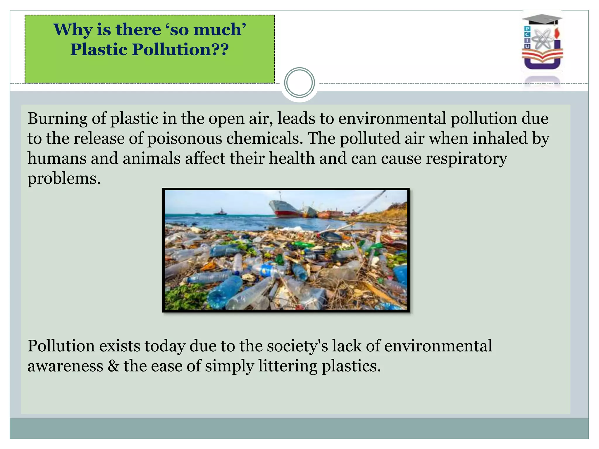 Plastic pollution and management | PPTX