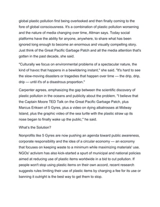 Plastic pollution could we have solved the problem nearly 50 years ago ...