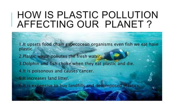 Plastic Pollution | PPTX | Environmental Services Industry | Industries