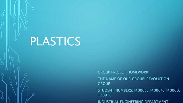 Plastics Presentation | PPTX | Chemistry | Science