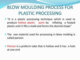Plastic Process and Processing Parameter | PPTX