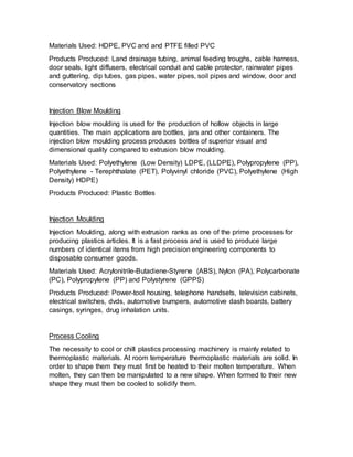 Plastic processes | DOCX