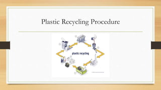 Recycling of Plastics | PPTX
