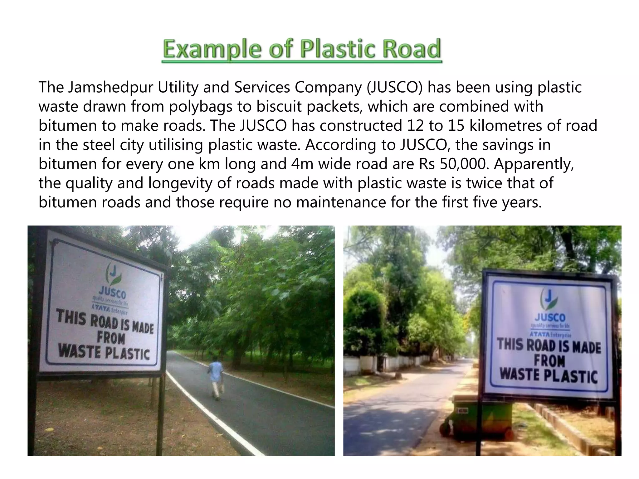 Waste Plastic Road | PPTX