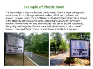 Waste Plastic Road | PPTX