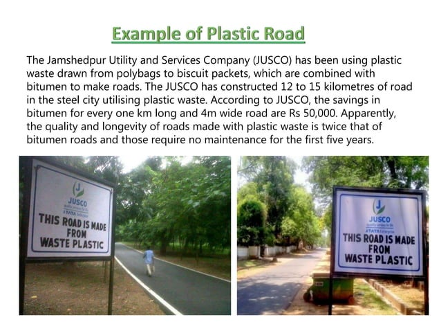 Waste Plastic Road | PPTX