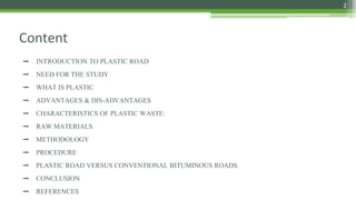 Plastic Road | PPTX | Chemistry | Science