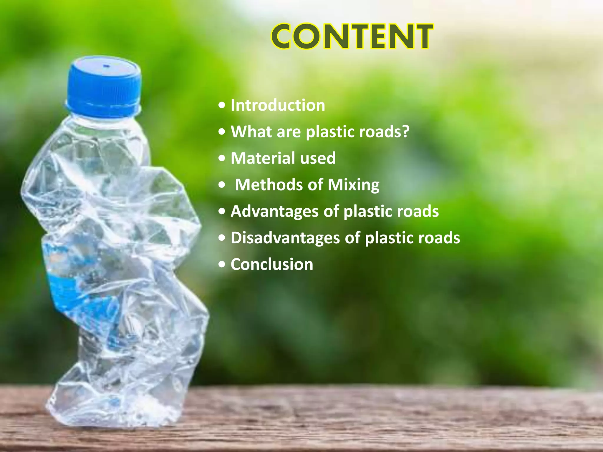 Plastic roads | PPTX