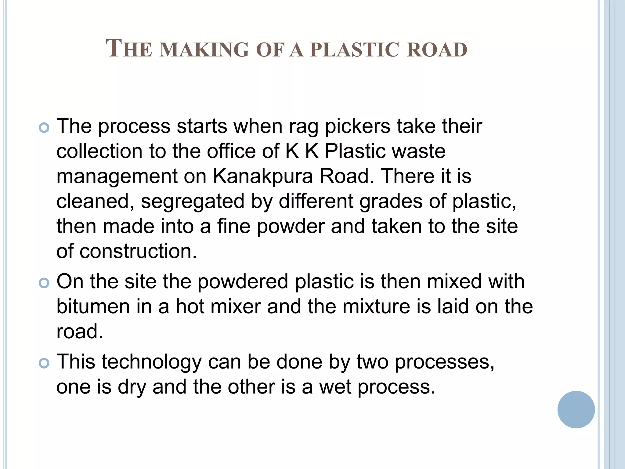 Plastic roads | PPTX