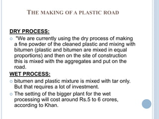 Plastic roads | PPTX
