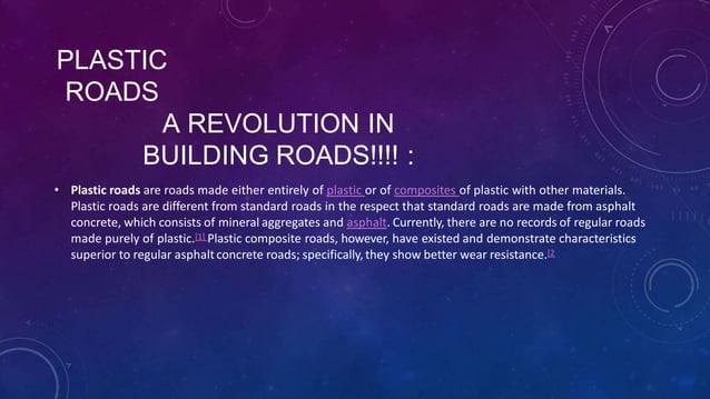 Plastic roads | PPT