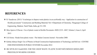 Plastic roads seminar manoj | PPT