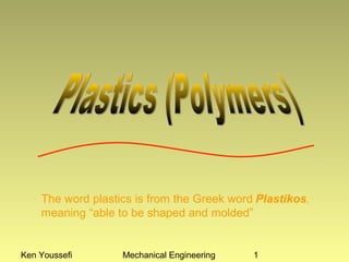 Plastics | PPT | Chemistry | Science