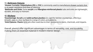 TYPES OF PLASTICS AS INTERIOR MATERILA .pptx