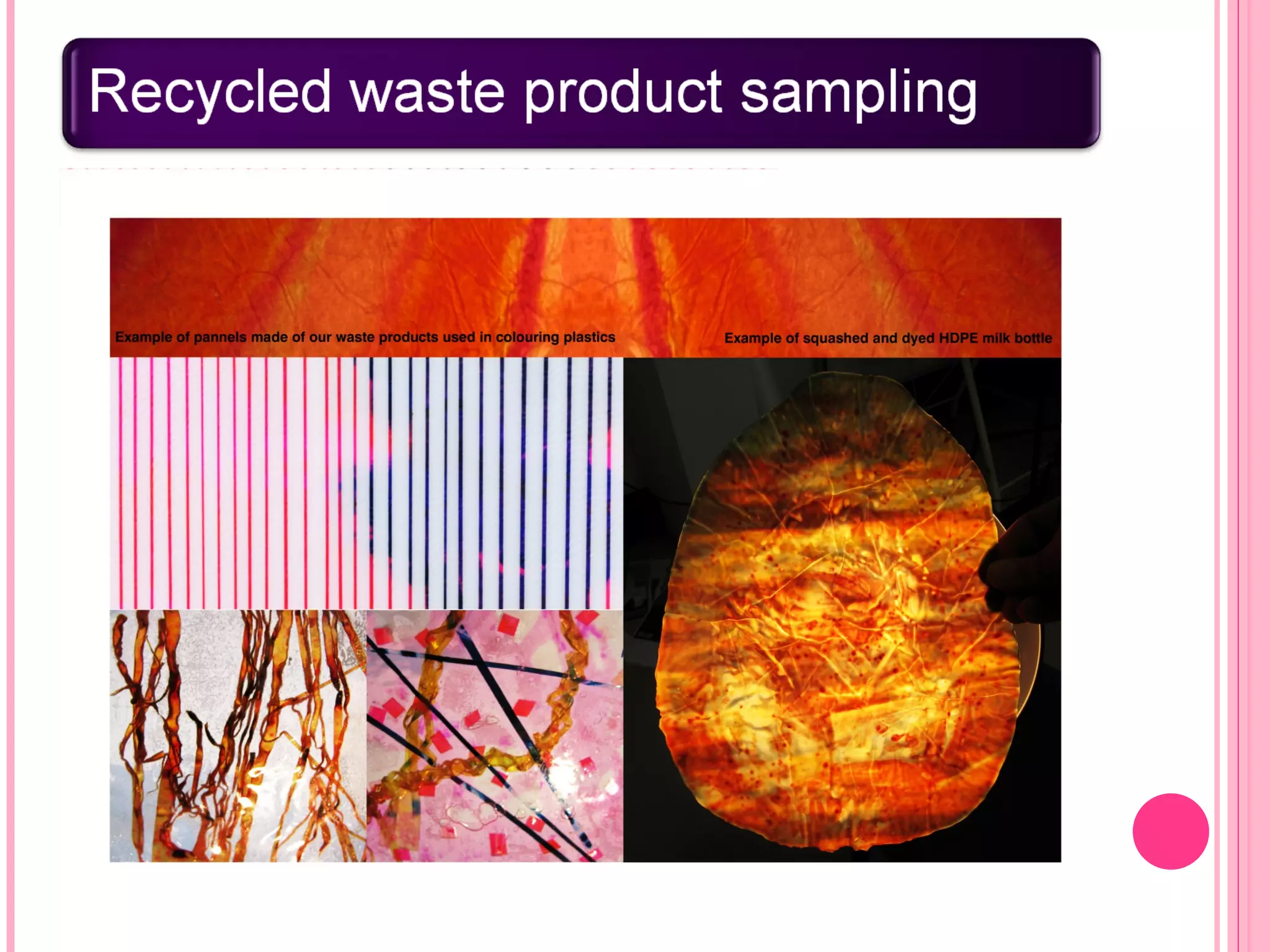 Plastics, Colouring, Recycling & Texturing by Joanne Riddle & Ondrej ...