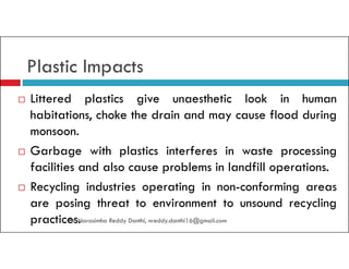 Plastics: Understanding Issues and Challenges | PDF