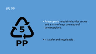 Plastics and its types | PPTX
