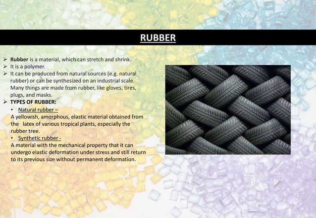 Plastics and Rubbers-Introduction, Types, Uses and Examples | PPTX