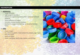 Plastics and Rubbers-Introduction, Types, Uses and Examples | PPTX