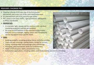 Plastics and Rubbers-Introduction, Types, Uses and Examples | PPTX