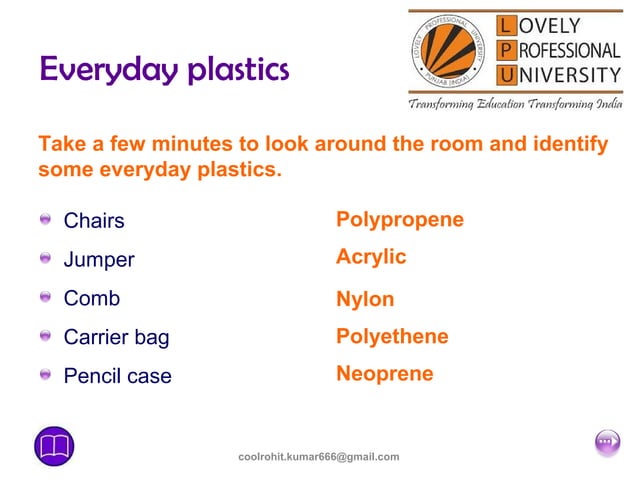 Plastics and their_properties | PPT | Chemistry | Science