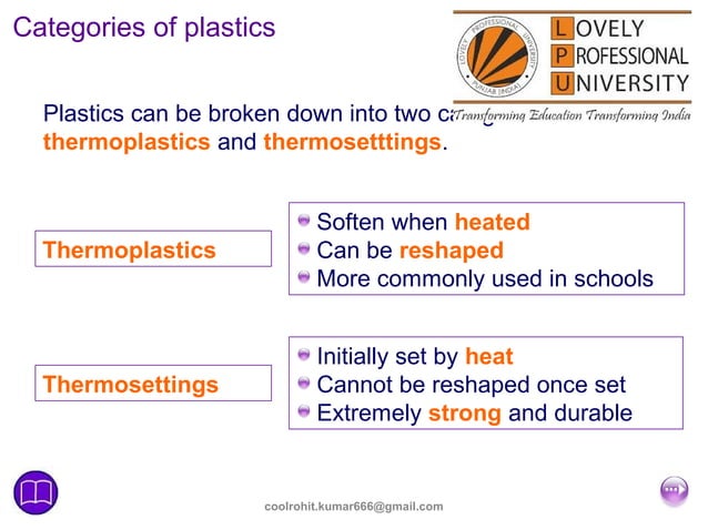 Plastics and their_properties | PPT | Chemistry | Science