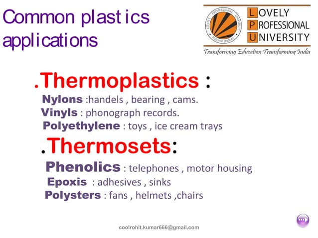 Plastics and their_properties | PPT | Chemistry | Science