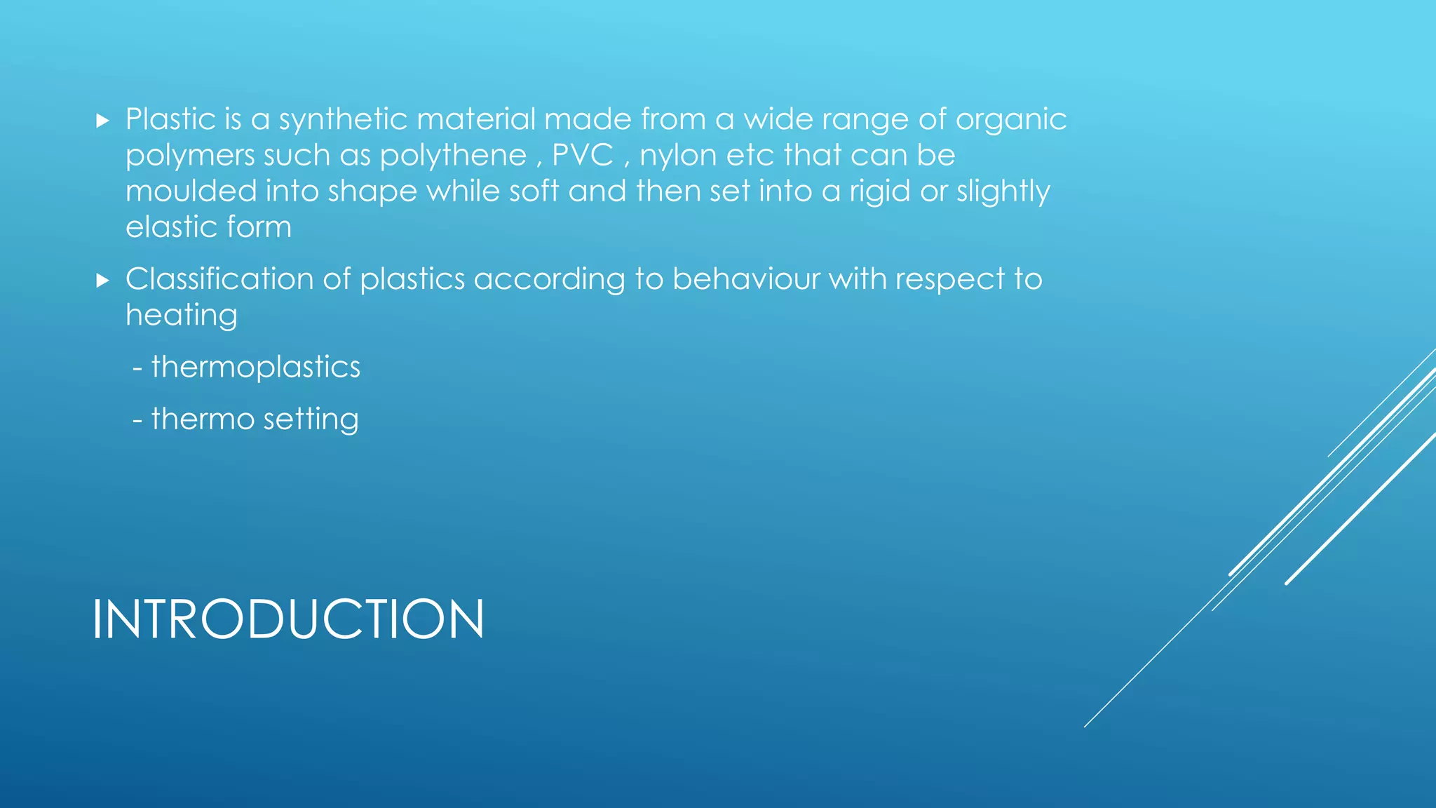 Plastics as a building material | PDF