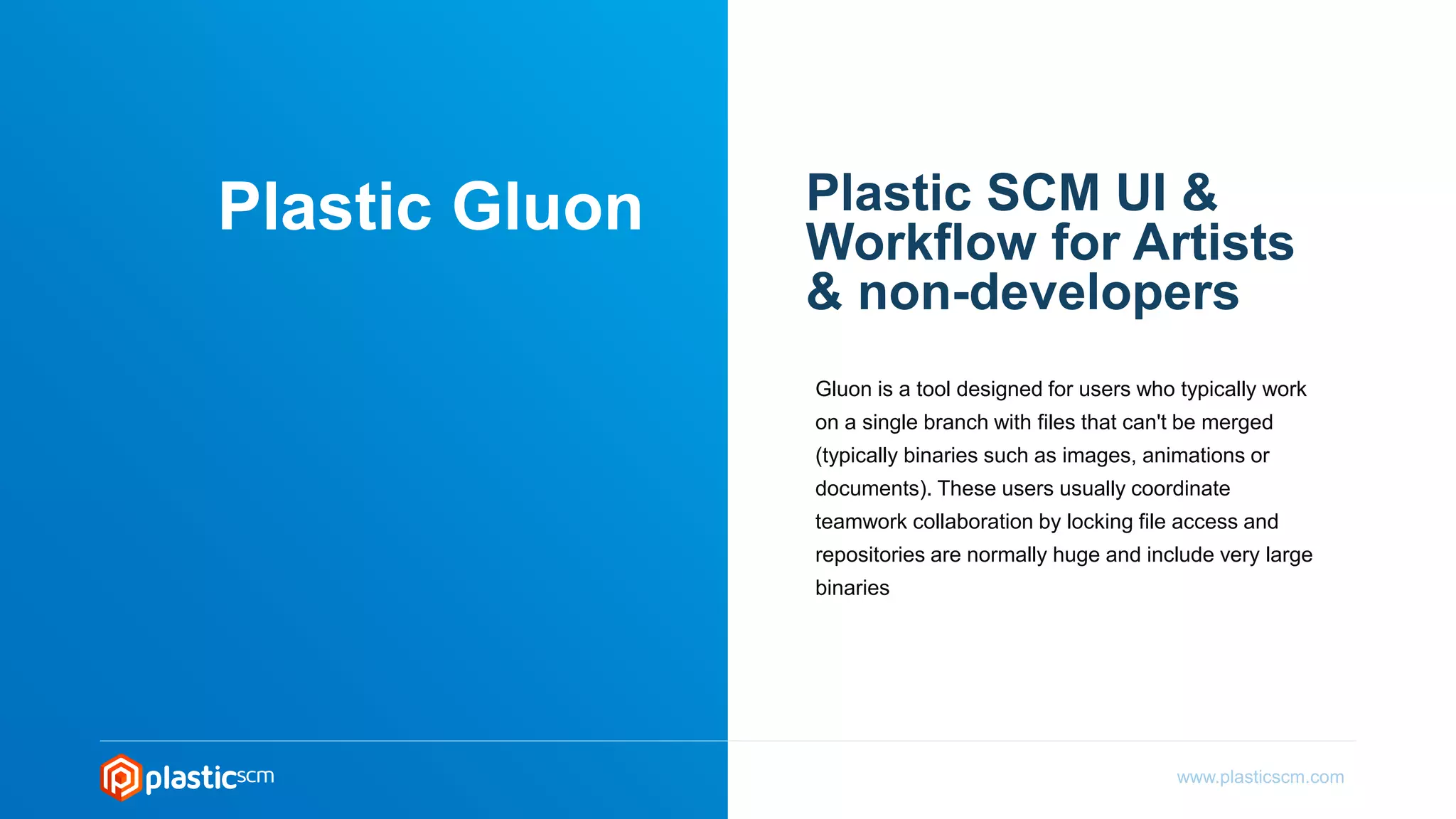 Plastic SCM : Version Control for Game and,VR/AR/MR/3D Development | PPTX